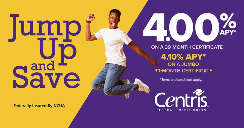 Certificate of Deposit Rates in Omaha NE | Centris Federal Credit Union