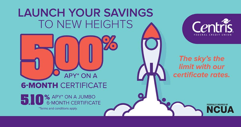 Certificate of Deposit Rates in Omaha NE | Centris Federal Credit Union